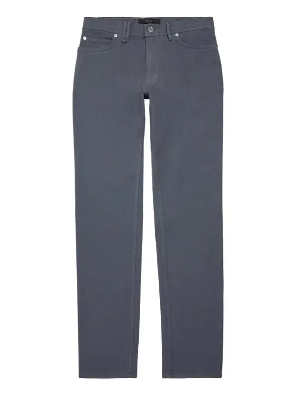Brioni Organic Cotton Meribel Trousers - Blue