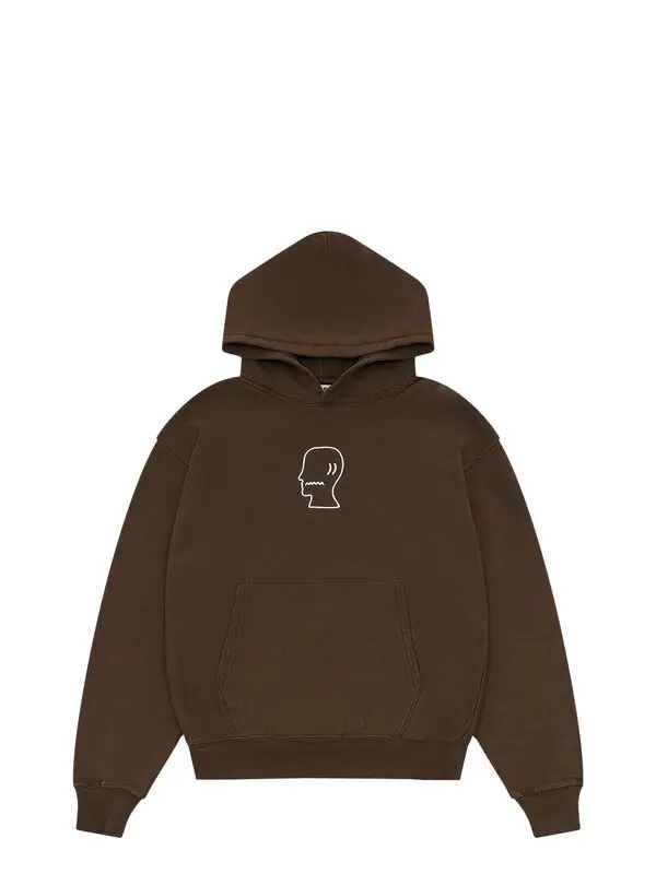 BRAIN DEAD 3d Logohead Hoodie - Brown