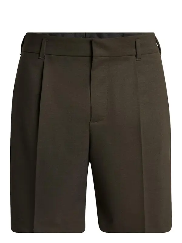Jacquemus Relaxed Single-pleated Shorts - Dark Khaki