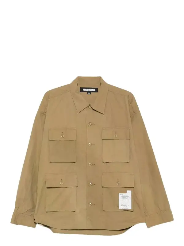 NEIGHBORHOOD Cotton Shirt - Brown