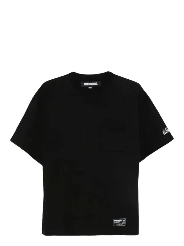 NEIGHBORHOOD Logo-patch T-shirt - Black