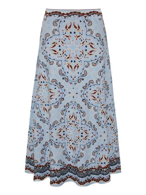 Cara Cara Sandrine Midi Skirt - Paisley Scarf