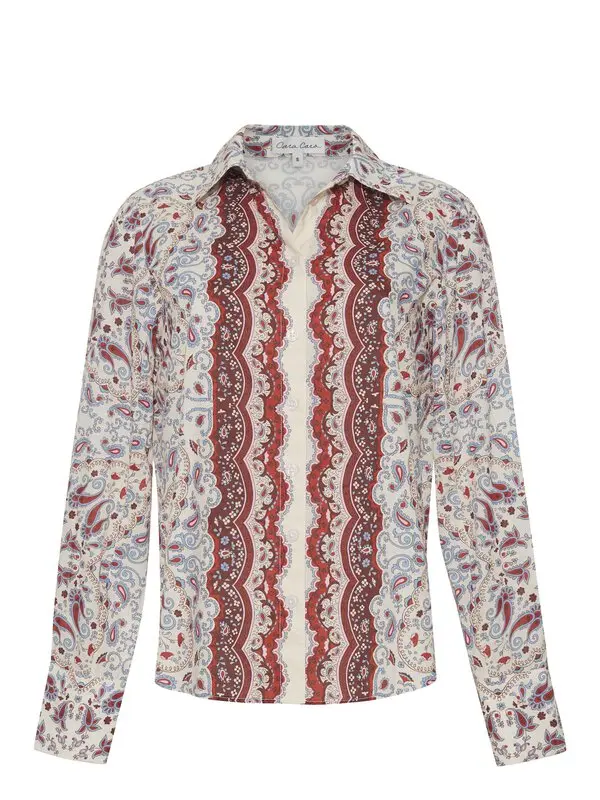 Cara Cara Relaxed Shirt - Paisley Scarf Ivory