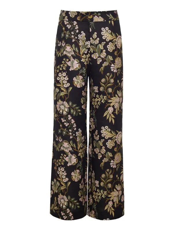 Cara Cara Josephine Palazzo Pants - Clover Black