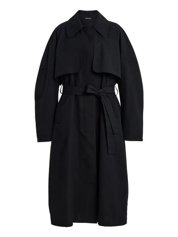 ASHLYN - Andre Cotton Jacquard Trench Coat