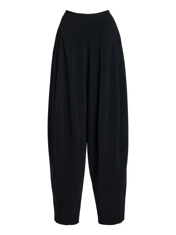 ASHLYN Blaine Wide-leg Cady Pants - Black