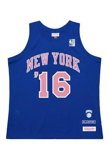 Mitchell & Ness X Blackpink Knicks Jersey - Blue