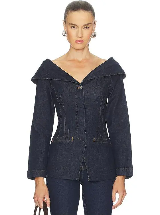 ALIGNE Denim Blazer - Indigo