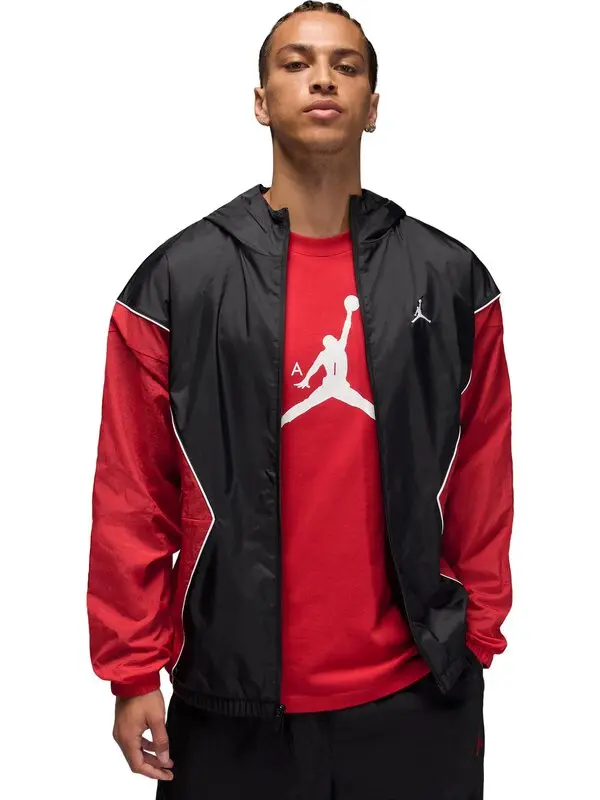 JORDAN Brooklyn Hooded Draft Jacket - Black
