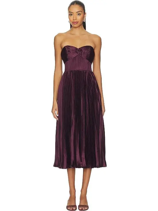 Astr The Label Ascella Dress - Wine
