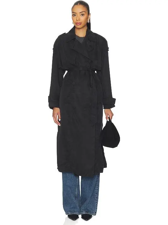 ALLSAINTS Linnie Trenchcoat - Black