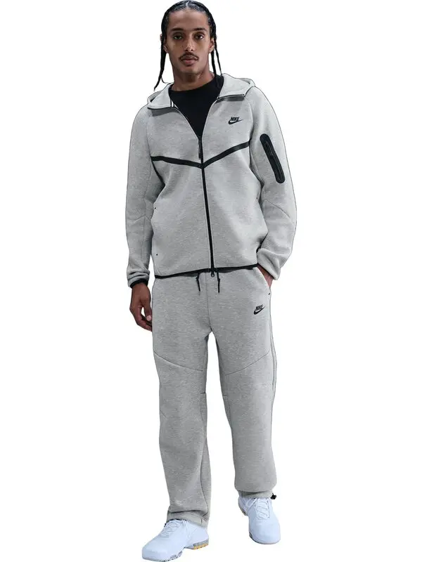 Nike Tech Open-hem Fleece Pants - Grey
