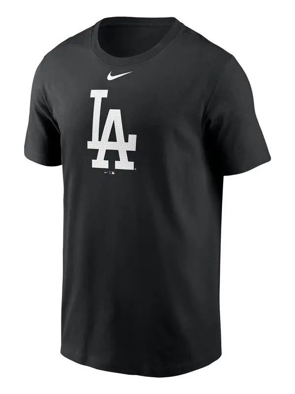 Nike Los Angeles Dodgers Fuse Large Logo Mlb T-shirt - Black