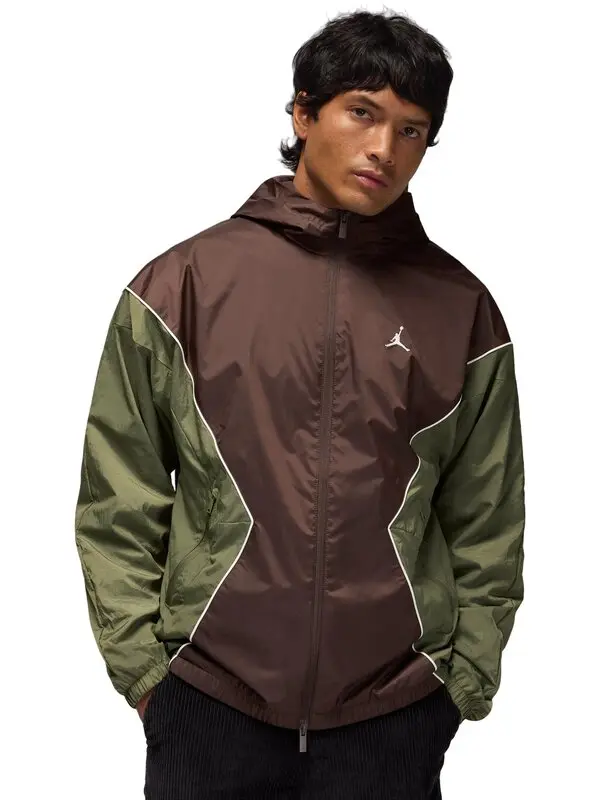 JORDAN Brooklyn Hooded Draft Jacket - Brown