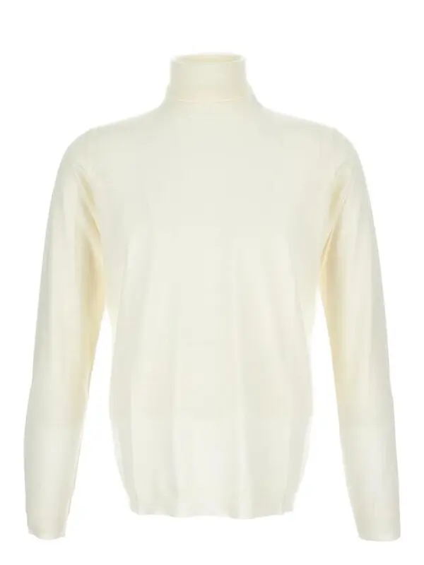 GOES BOTANICAL Extrafine Merino Wool Turtleneck Sweater - Beige