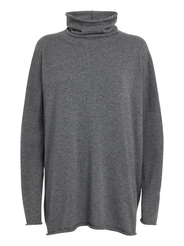 Eskandar Cashmere Rollneck Sweater - Grey