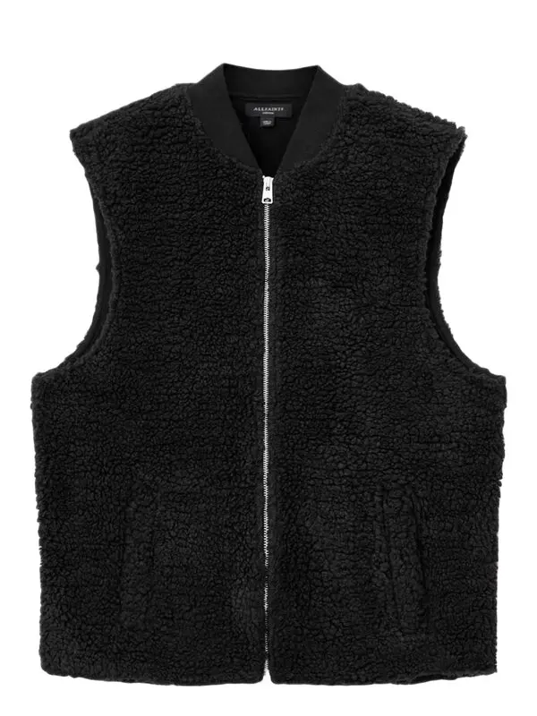 ALLSAINTS Sherpa Otis Gilet - Black
