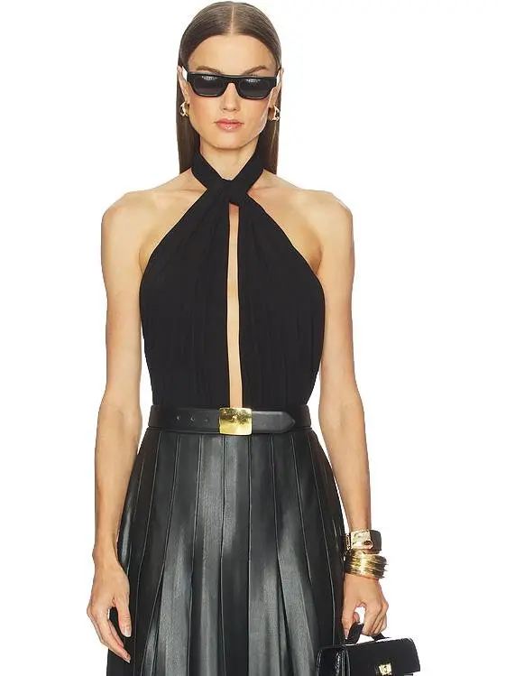 Ronny Kobo Concetta Bodysuit - Black