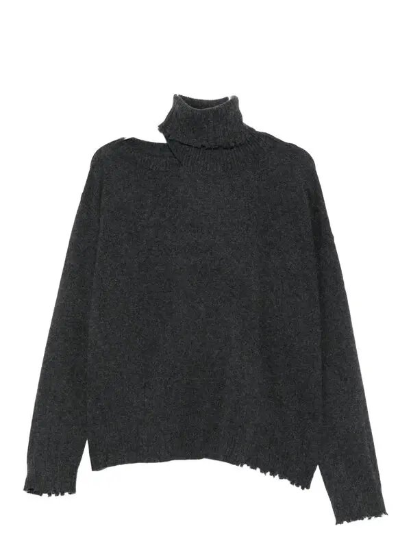 UMA WANG Roll-neck Sweater - Grey