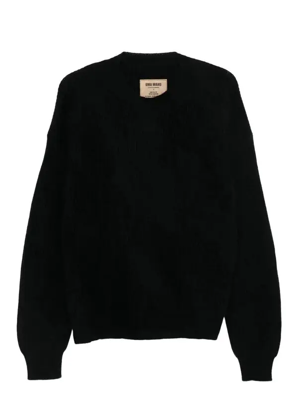 UMA WANG Crew Neck Sweater - Black