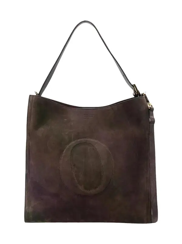 ORTIGNI Suede Shoulder Bag - Brown