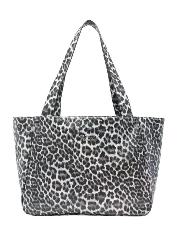 MARC ELLIS Leopard-print Shoulder Bag - Black