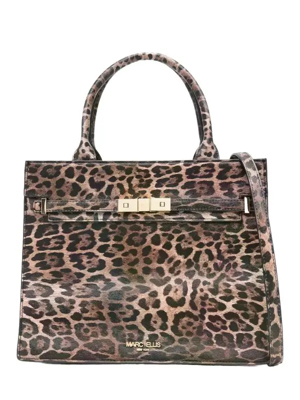 MARC ELLIS Leopard-print Tote Bag - Brown