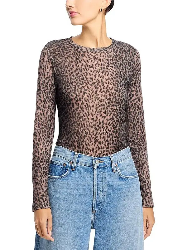 Majestic Filatures Animal Print Top - Rosewood