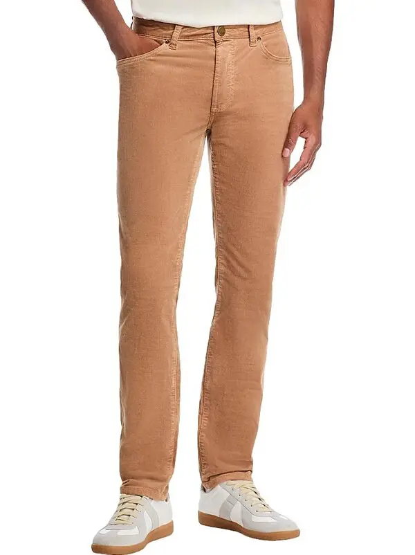 Monfrère Brando Slim Fit Needle Cord Pants - Khaki
