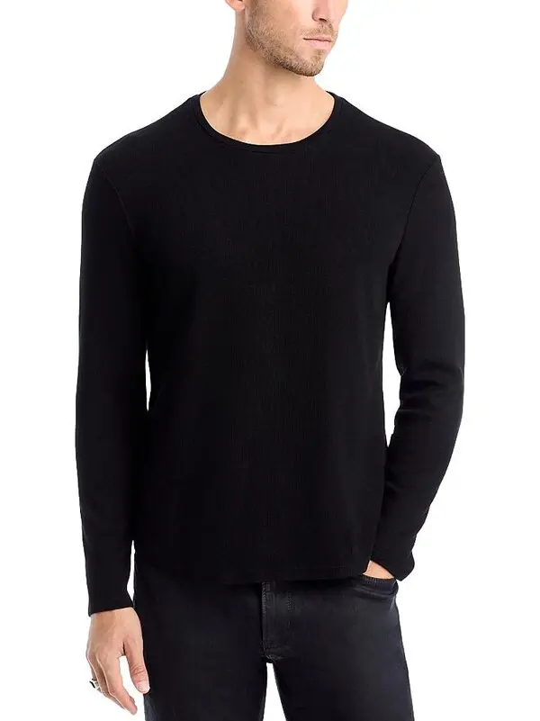 Monfrère Dann Long Sleeve Ribbed Tee - Noir