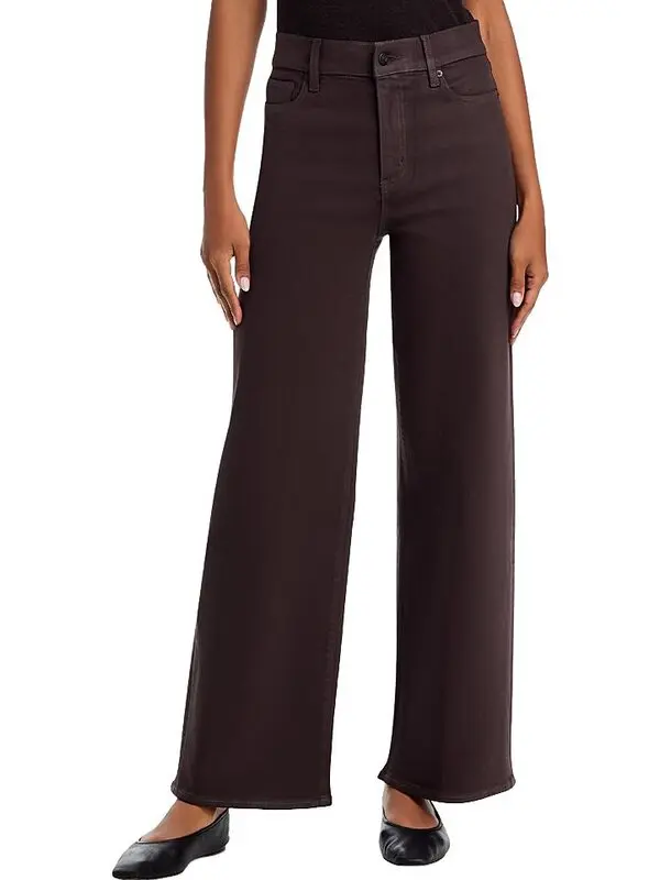FRAME Le Pixie High-rise Slim Palazzo Jeans - Truffle Coated