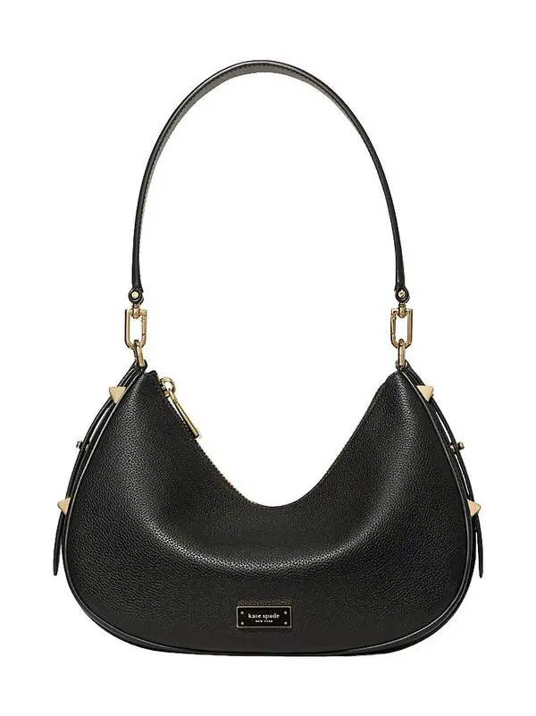 Kate Spade New York Liv Pebbled Leather Convertible Shoulder Bag - Black
