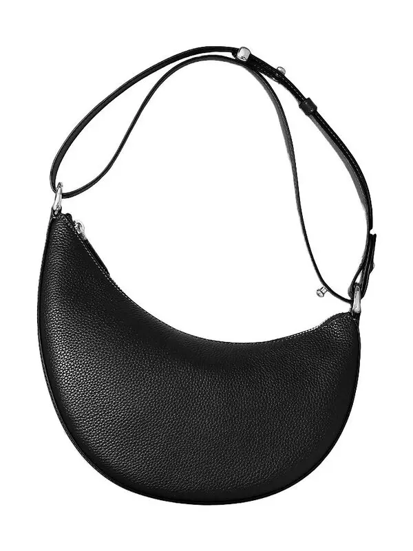 Kate Spade New York Duo Pebbled Leather Crossbody - Black/silver