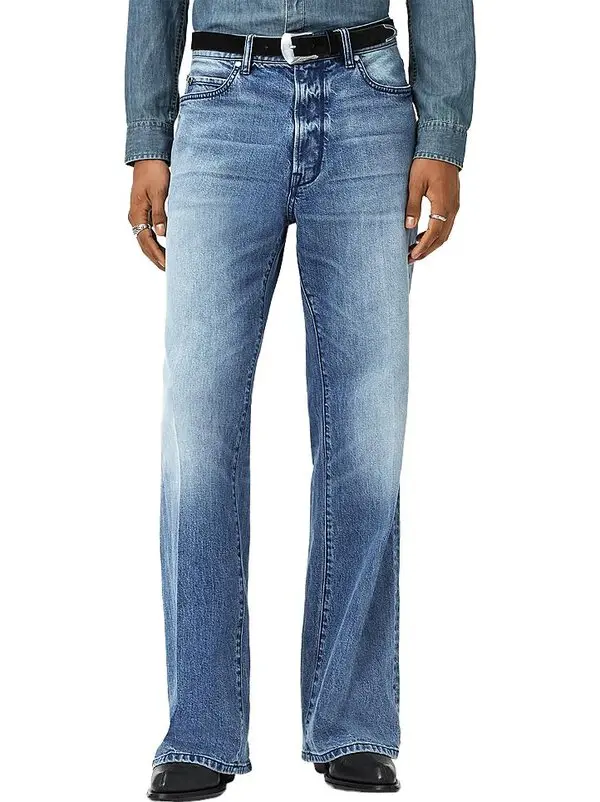 John Varvatos Silas Straight Fit Jeans - Old Blue