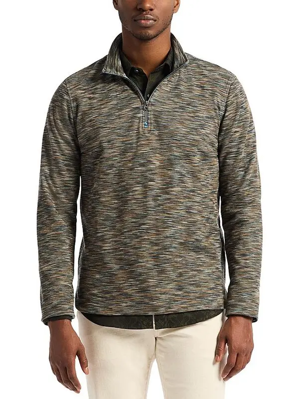 Robert Graham Matson Quarter Zip Sweater - Seafoam