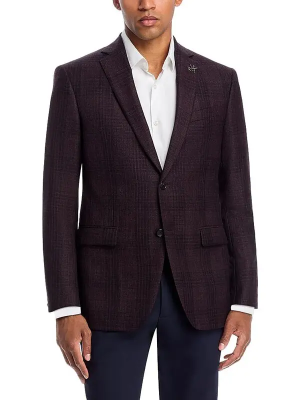 John Varvatos Tonal Plaid Sportcoat - Purple