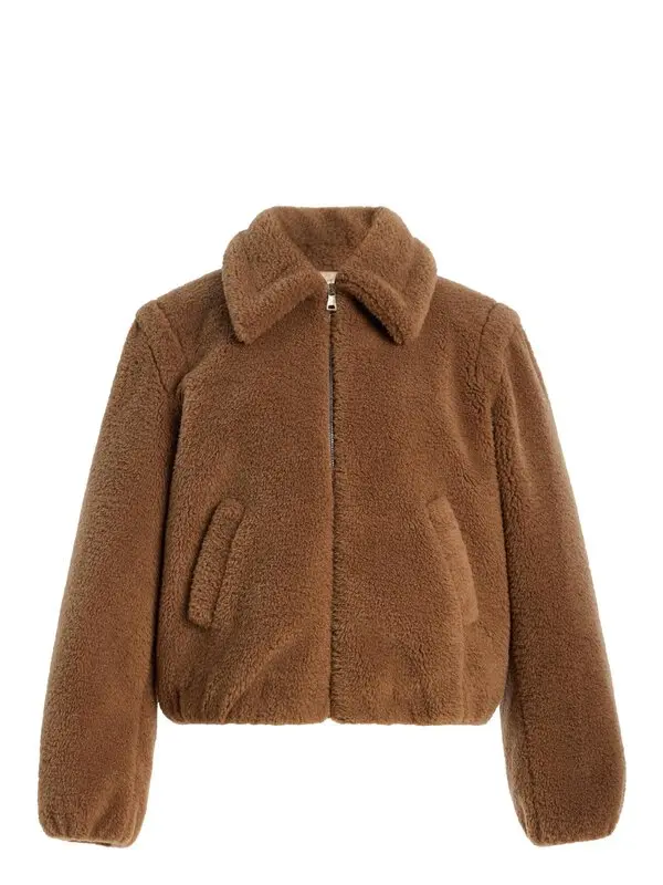 FRAME The Teddy Bomber Jacket - Brown