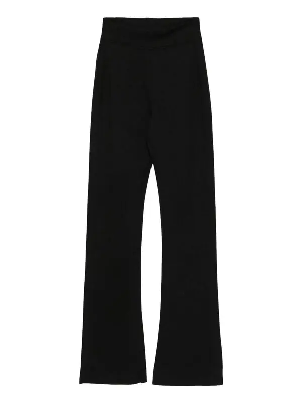 THOM KROM Flared Leg Trousers - Black