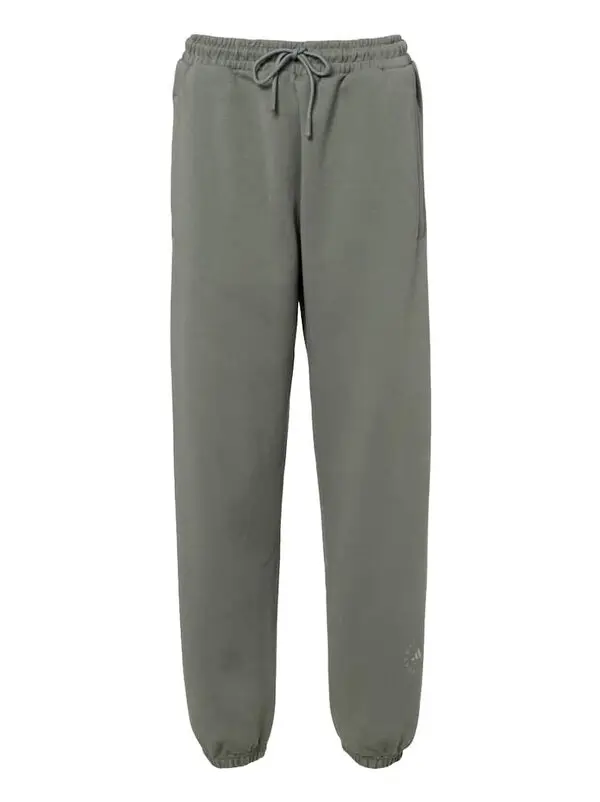 Adidas By Stella McCartney Cotton-blend Fleece Sweatpants - Green
