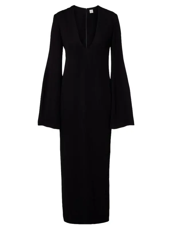 TOTEME Cady Maxi Dress - Black