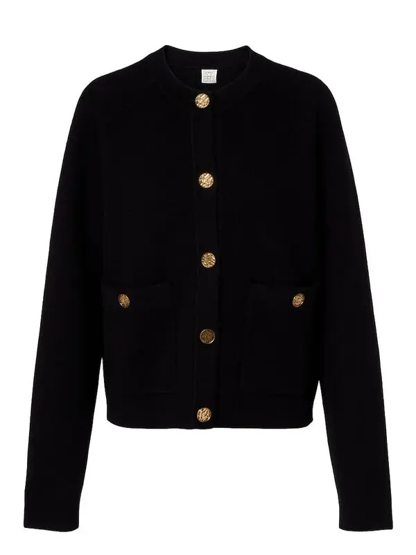 TOTEME Wool And Cashmere-blend Cardigan - Black