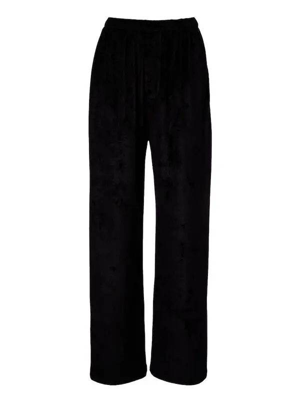 Balenciaga High-rise Wide-leg Pants - Black
