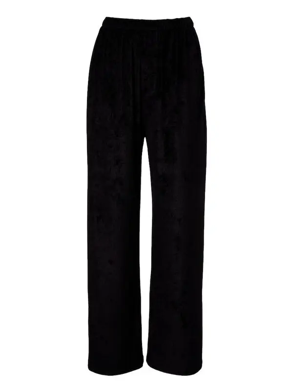 Balenciaga High-rise Wide-leg Trousers - Black
