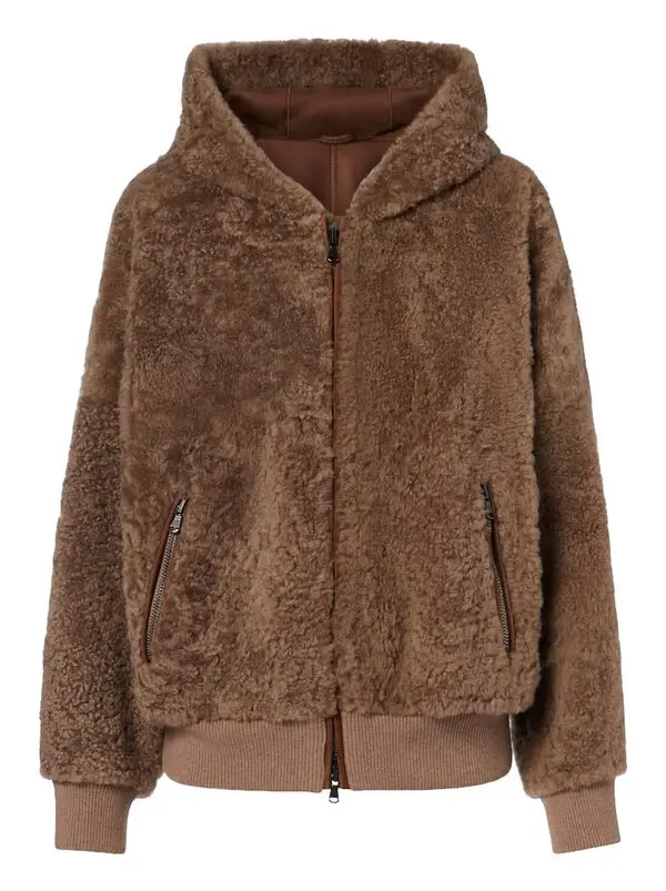 Brunello Cucinelli Shearling And Cashmere Jacket - Brown