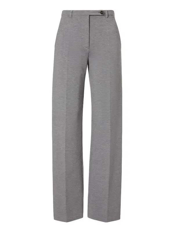 Miu Miu High-rise Wide-leg Pants - Grey