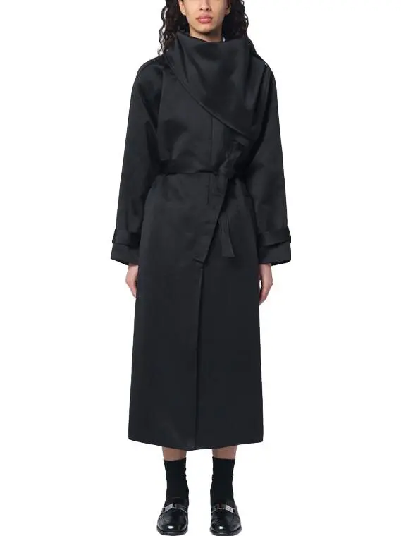 THE GARMENT Cotton-blend Kelly Trench Coat - Black