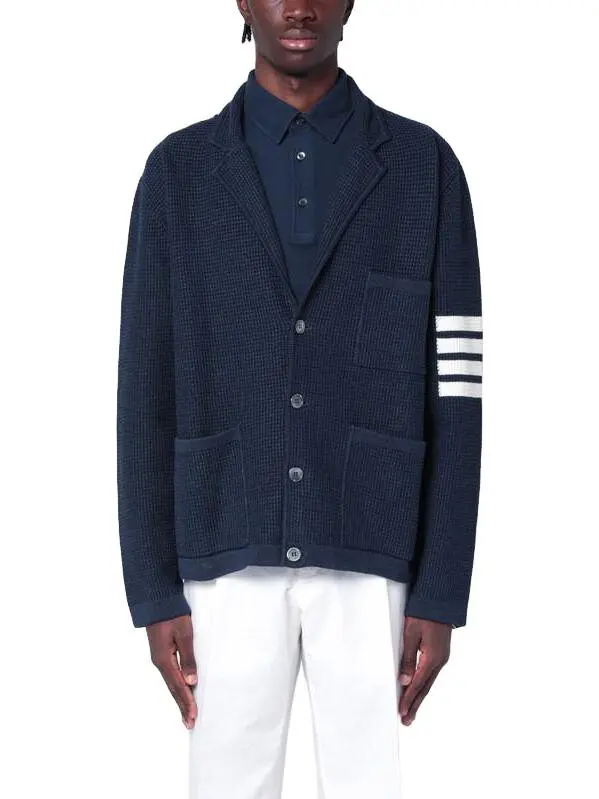 Thom Browne Blend Cardigan - Blue