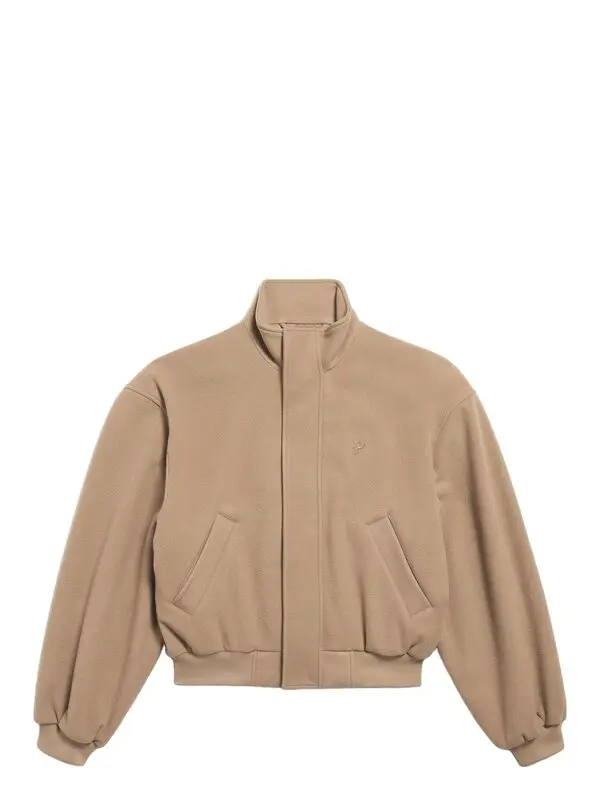 Balenciaga Brushed Wool Blouson - Brown