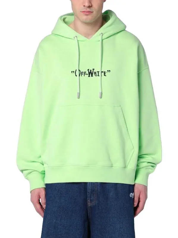 Off-White Logo Cotton Sweatshirt - Green