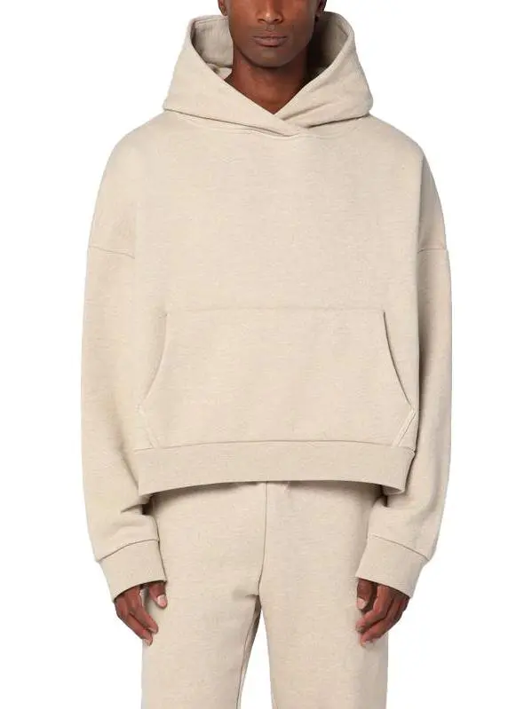 ENTIRE STUDIOS Taupe Cotton Oversized Sweatshirt - Beige